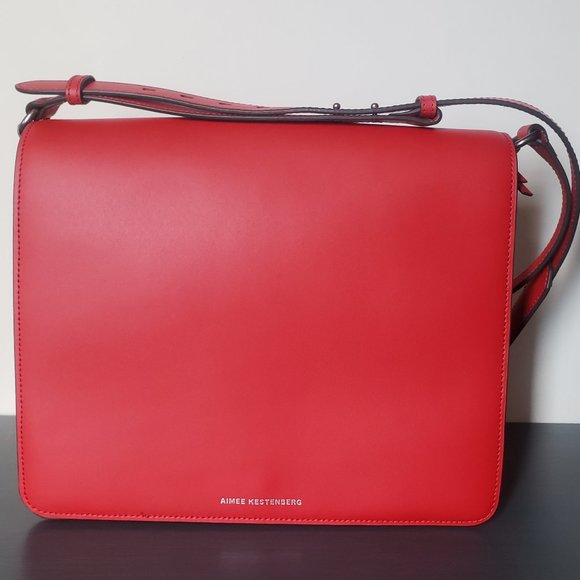 Aimee Kestenberg | Bags | Never Worn Aimee Kestenberg Red Messenger Bag ...